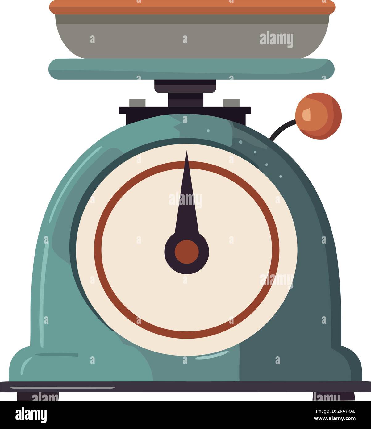 Metal scale icon measures weight with precision Stock Vector Image ...