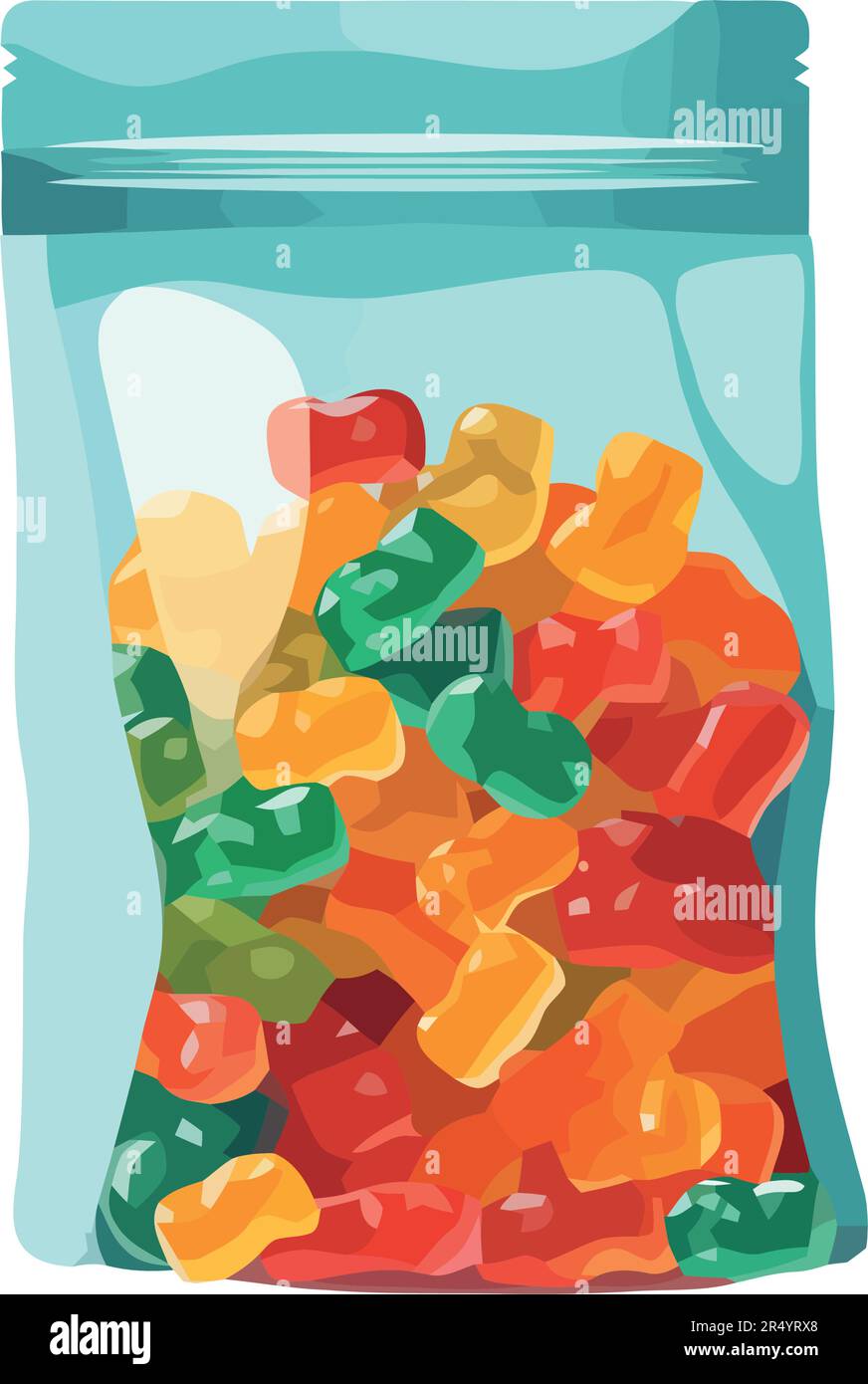 A bag of sweet candy shapes Stock Vector Image & Art - Alamy
