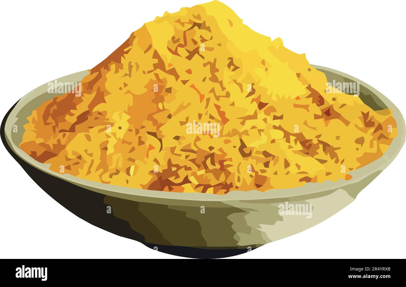 Fresh herb risotto with saffron Stock Vector Image & Art - Alamy