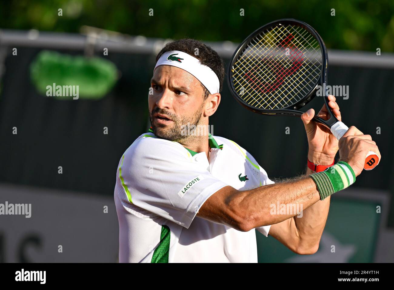 Paris, France. 30th May, 2023. Grigor Dimitrov of Bulgaria during the ...