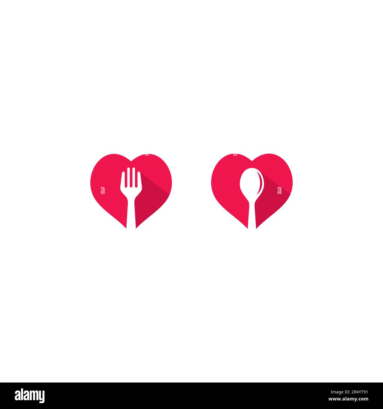 Love Food Logo Vector Icon Food Cutlery Logo Stock Vector Image And Art Alamy