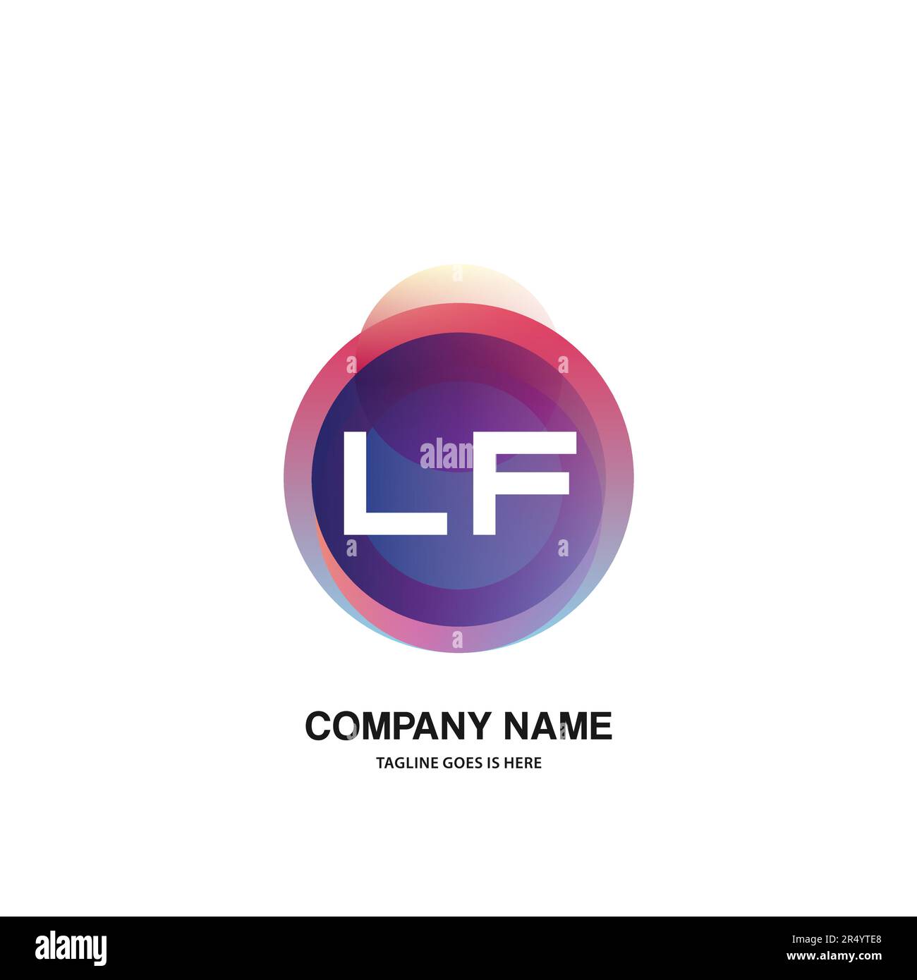 initial logo With Colorful Circle template vector Stock Vector Image ...