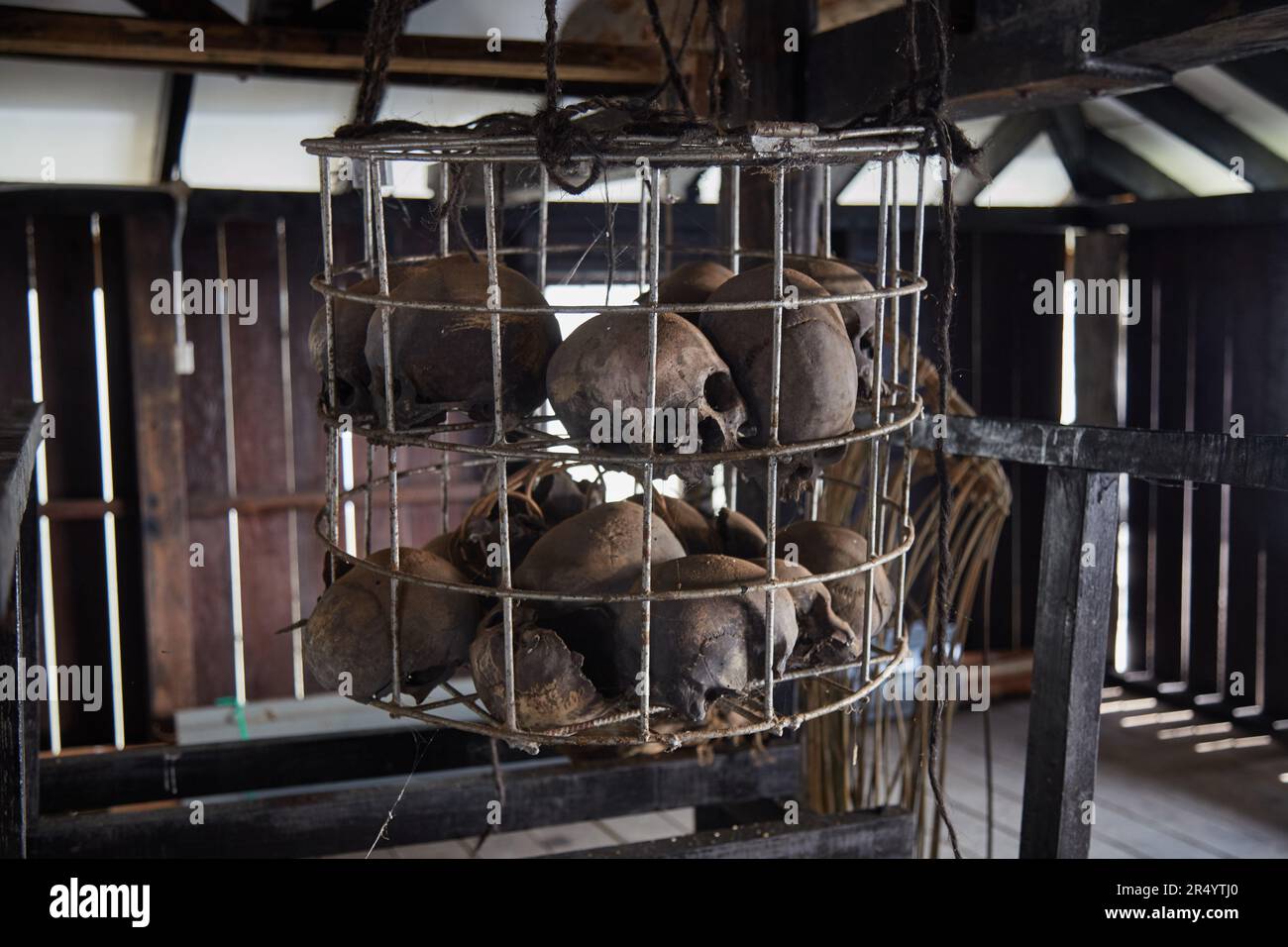 The traditional Annah Rais longhouse outside of Kuching, Sarawak ...