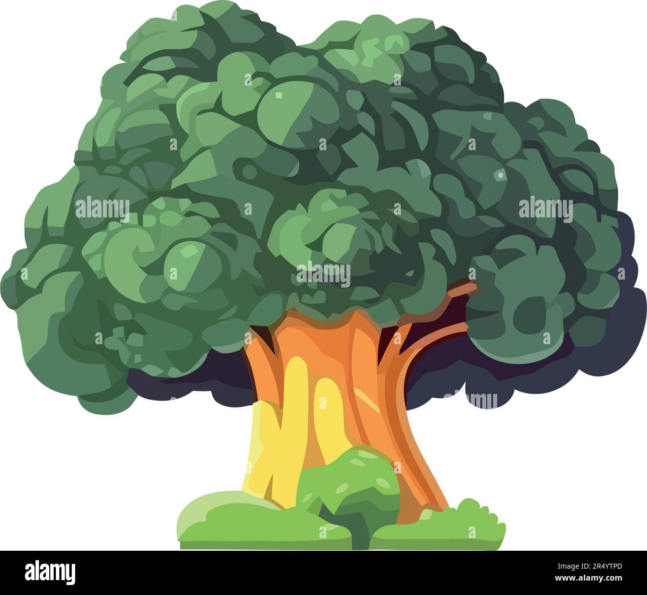 Green leaves symbolize growth in nature backdrop Stock Vector Image ...