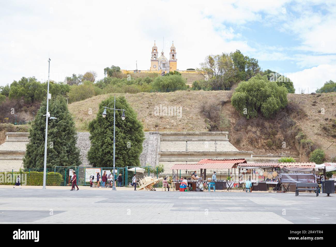 Cholula in Puebla, Mexico, is home to the largest pyramid in the world ...