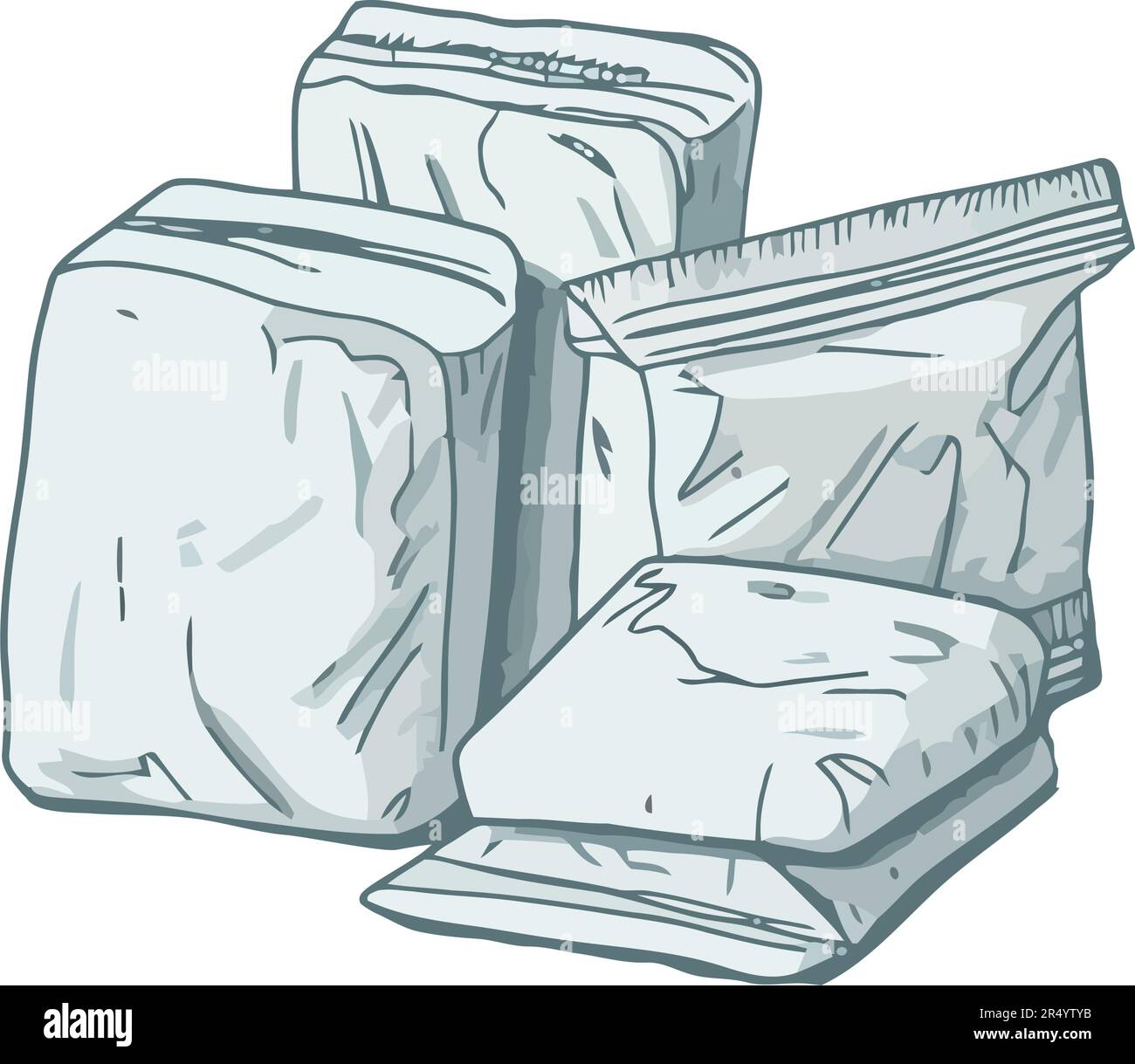 Vector cartoon symbol of plastic packages Stock Vector Image & Art - Alamy