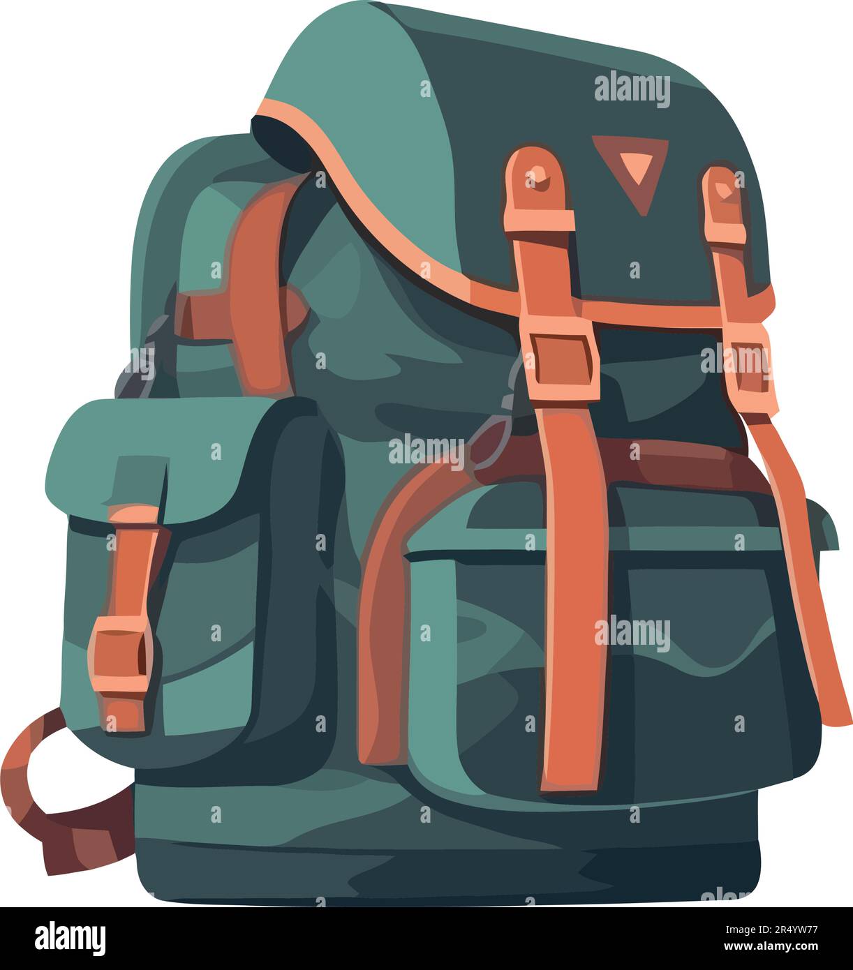 Hiking backpack symbolizes adventure Stock Vector Image & Art - Alamy