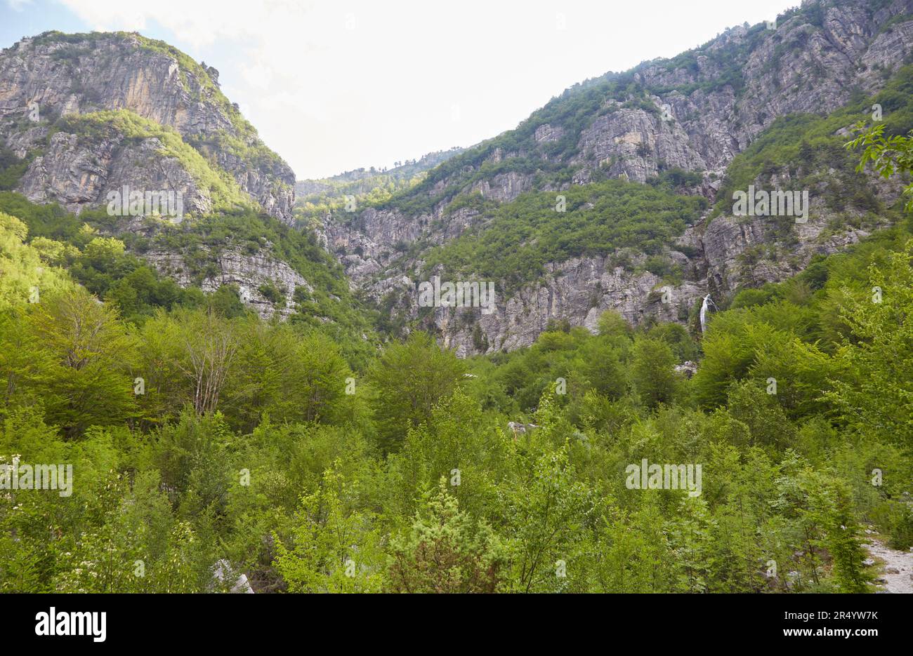 The scenic hike to Theth Waterfall and the Blue Eye spring in Theth ...