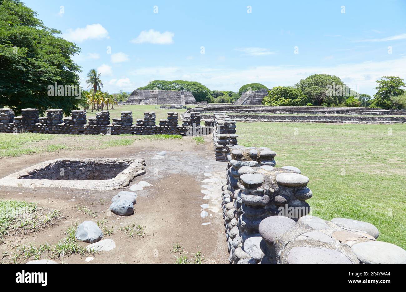 The Totonac ruins of Cempoala, Veracruz, Mexico, once visited by Hernan ...