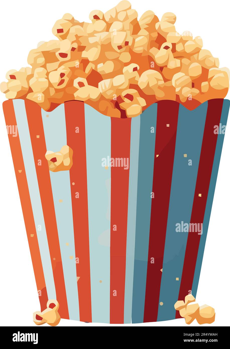 snack bucket full of popcorn Stock Vector Image & Art - Alamy