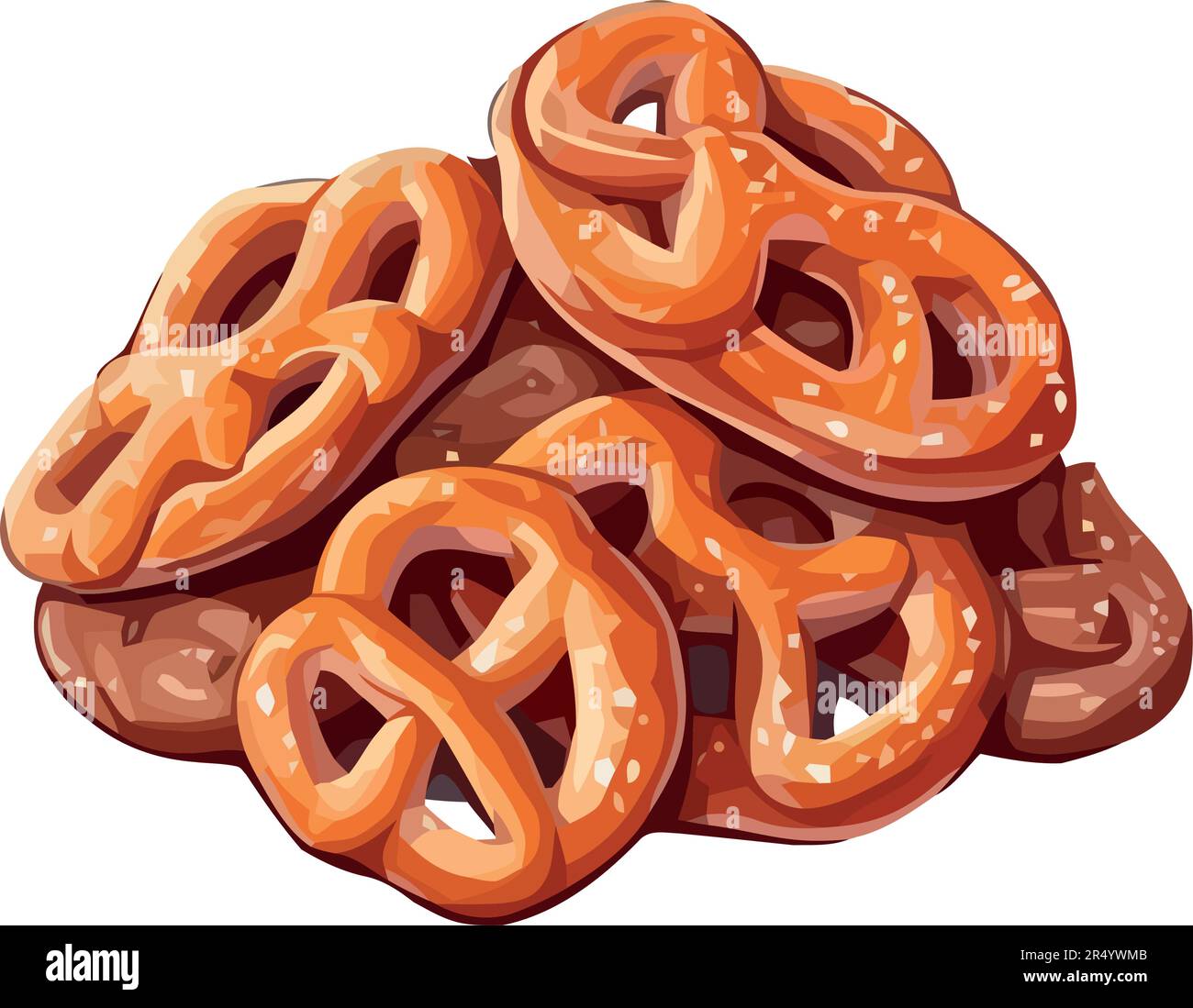 Bowl pretzels party Cut Out Stock Images & Pictures - Alamy