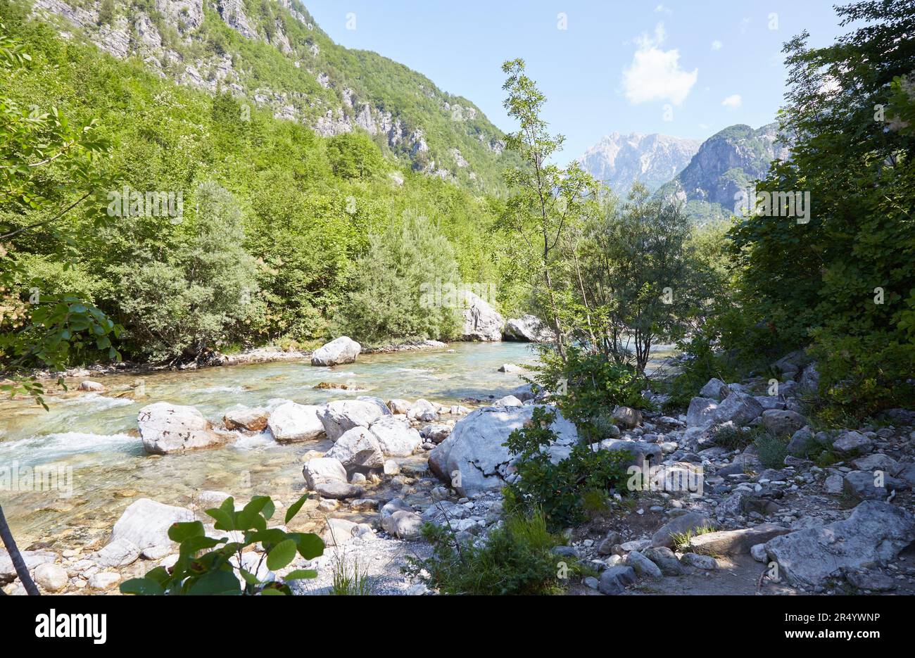 The scenic hike to Theth Waterfall and the Blue Eye spring in Theth ...