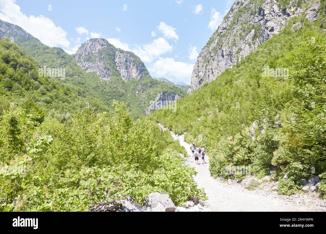 The scenic hike to Theth Waterfall and the Blue Eye spring in Theth ...