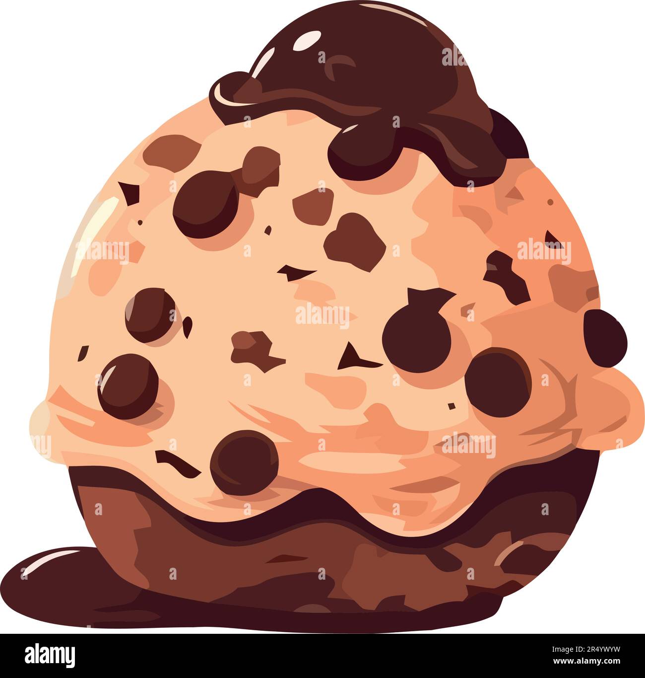 cartoon ice cream sweet chocolate Stock Vector Image & Art - Alamy