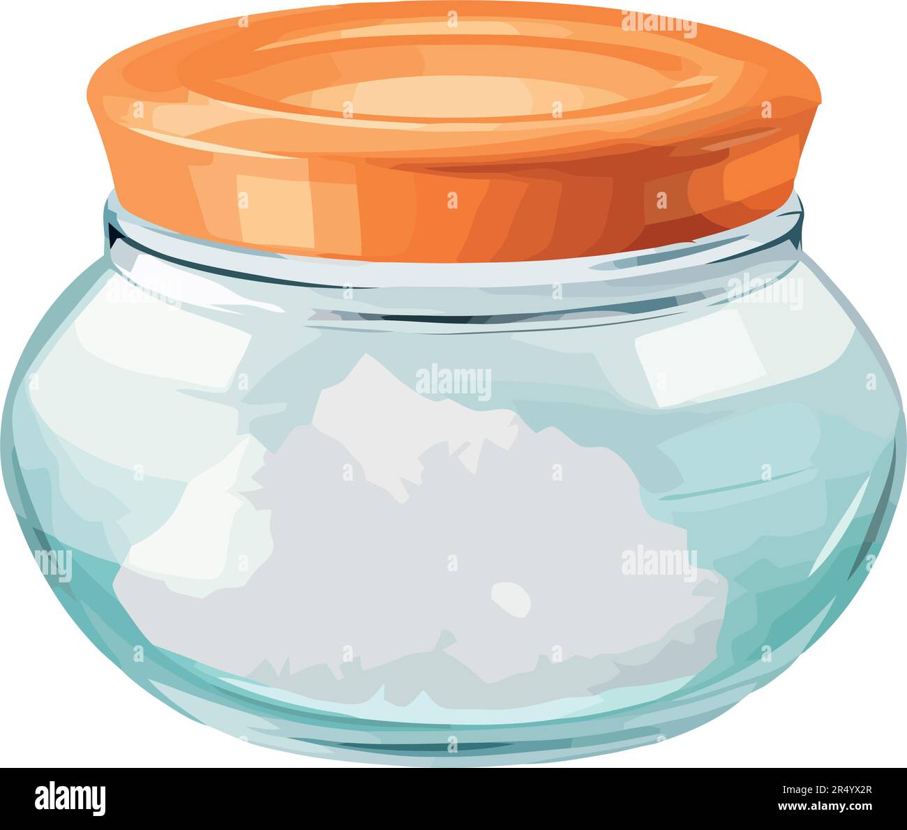 Organic salt in jar, illustration Stock Vector Image & Art - Alamy