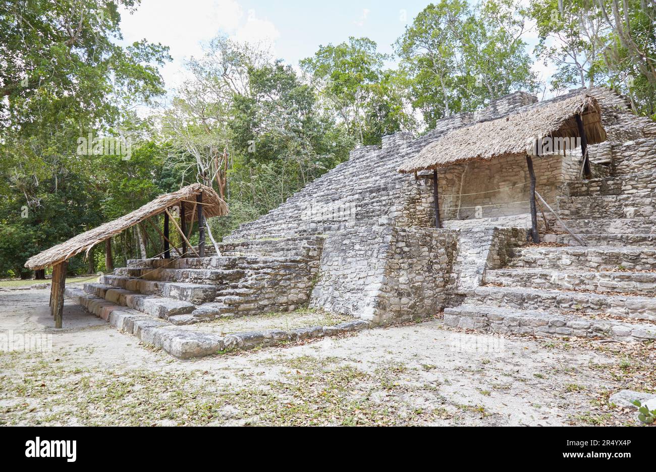 The overlooked Mayan ruins of Dzibanche in Quintana Roo, Mexico Stock ...