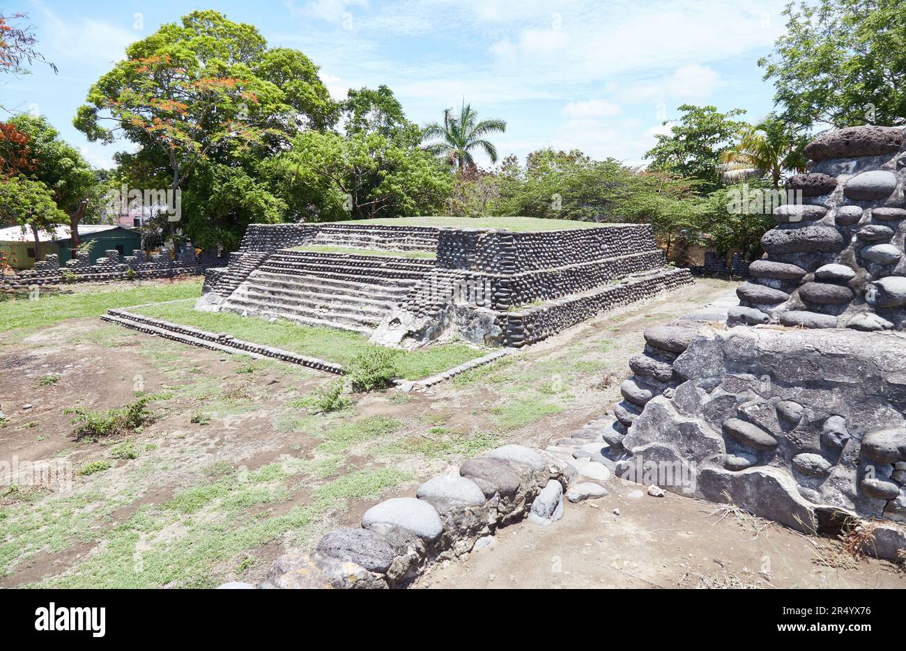 The Totonac ruins of Cempoala, Veracruz, Mexico, once visited by Hernan ...