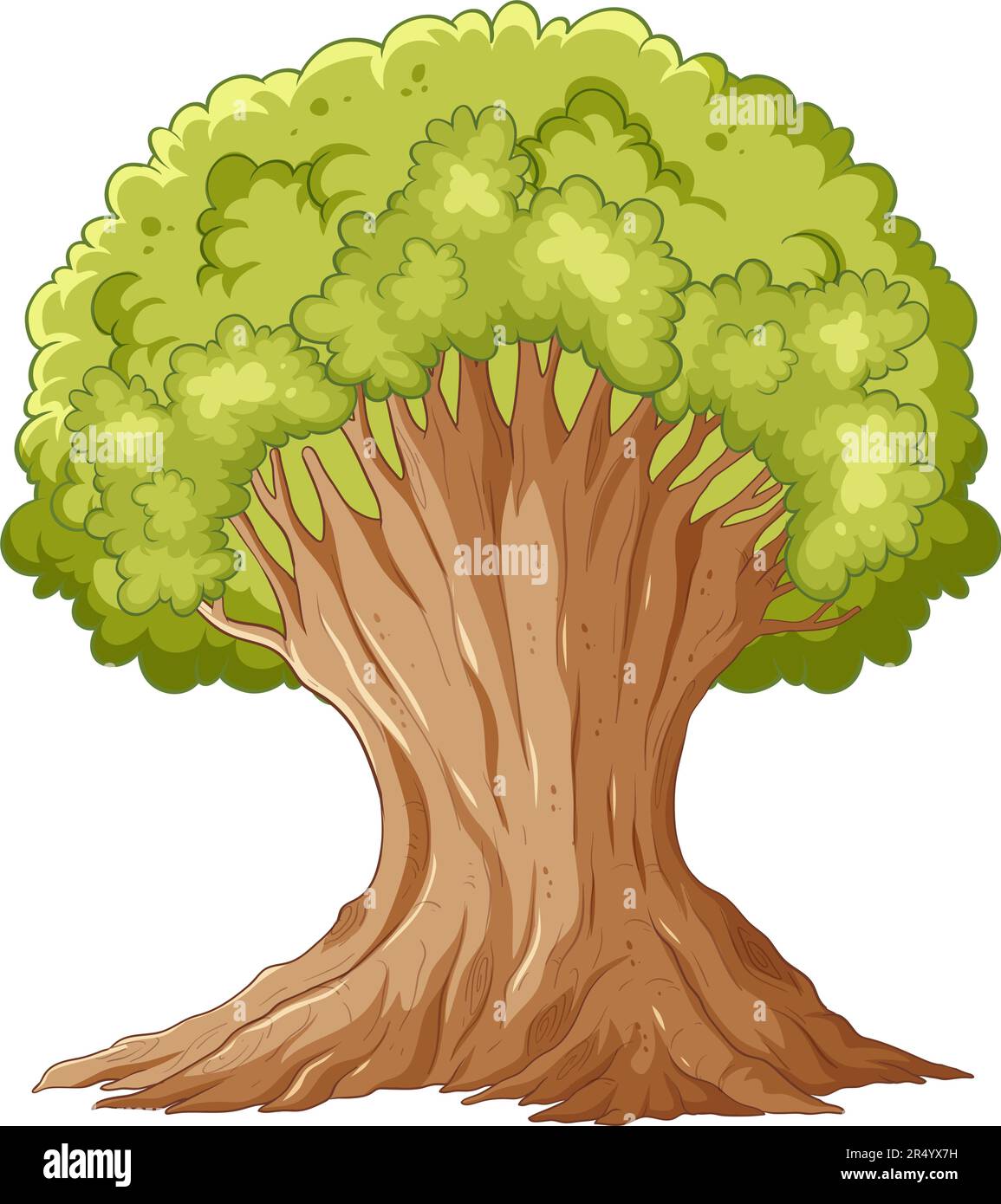 Isolated simple tree cartoon illustration Stock Vector Image & Art - Alamy