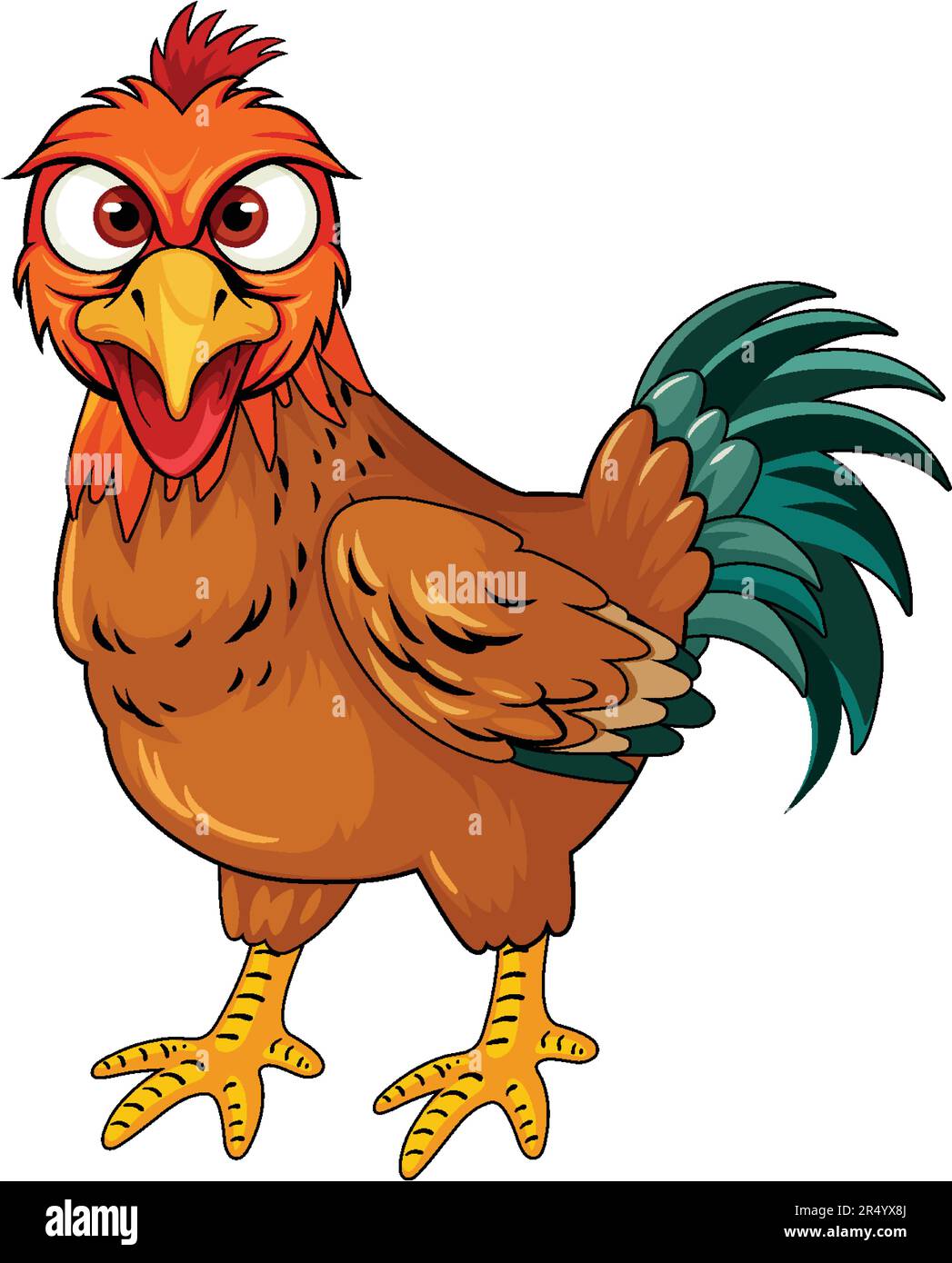 A Chicken Cartoon Character illustration Stock Vector Image & Art - Alamy