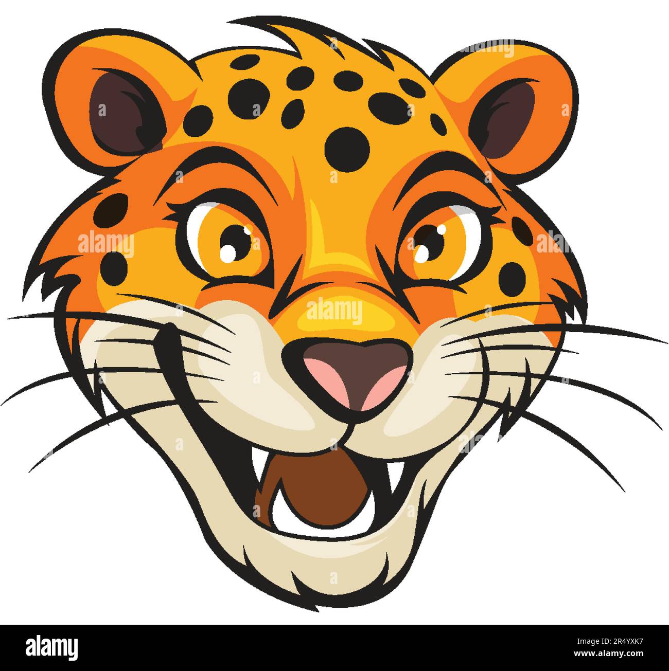 Cartoon Cheetah Head