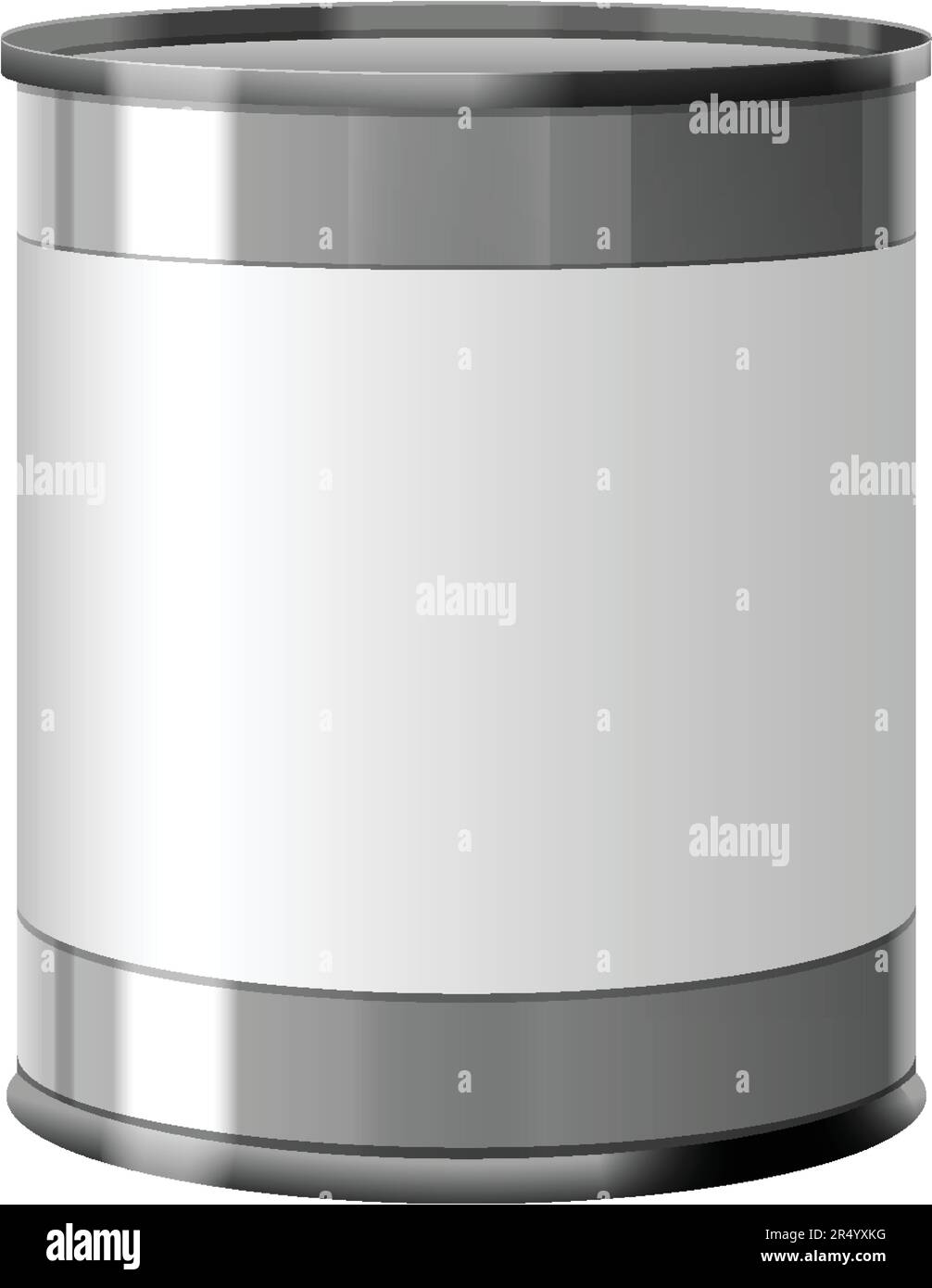 Blank Tin Can Template for Label Design illustration Stock Vector Image ...