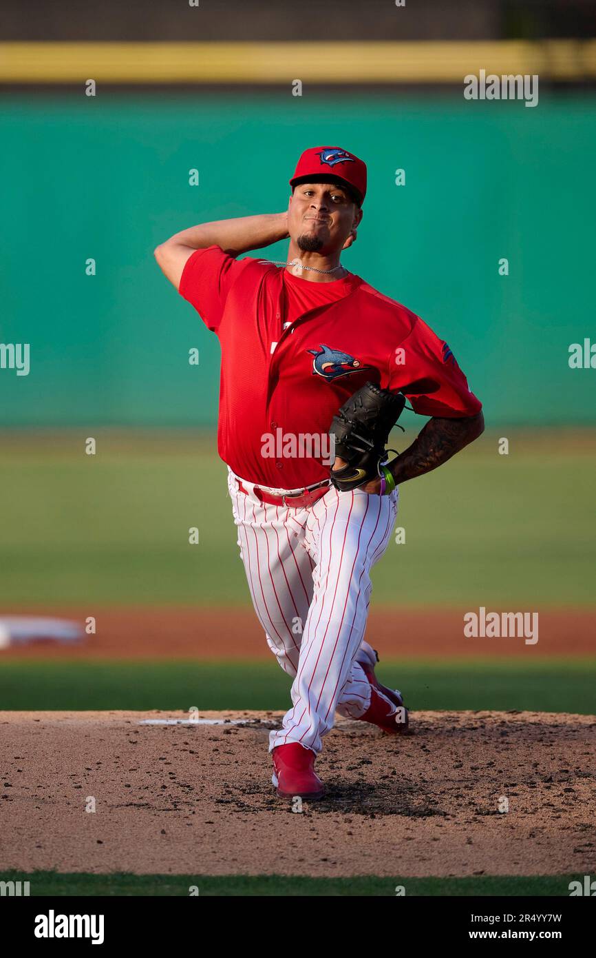 Clearwater Threshers pitcher Starlyn Castillo (18) during an MiLB ...