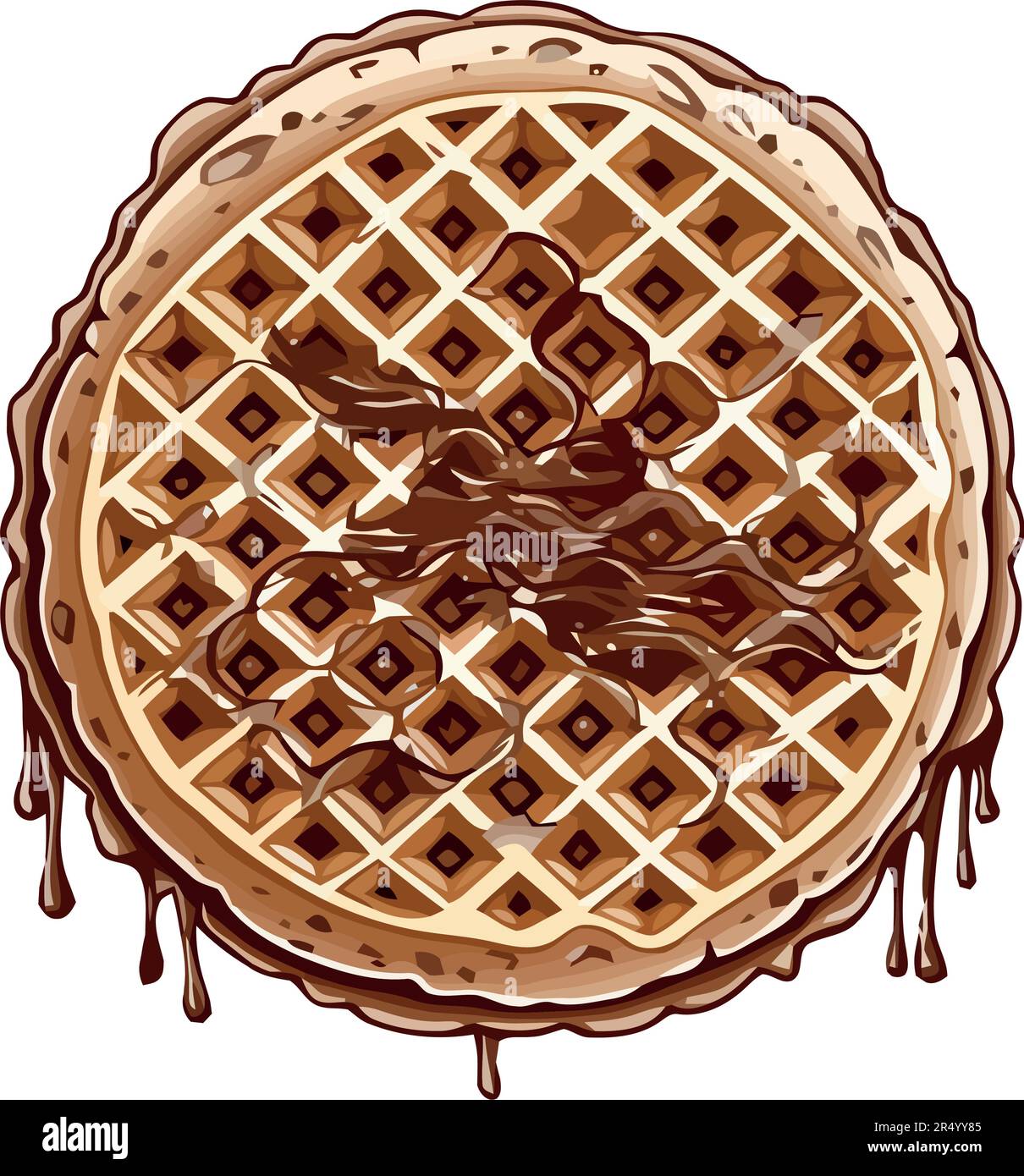 Crepe with chocolate sauce Stock Vector Images - Alamy