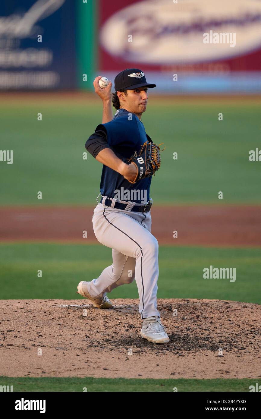 Lakeland Flying Tigers pitcher Jake Miller (9) during an MiLB Florida ...