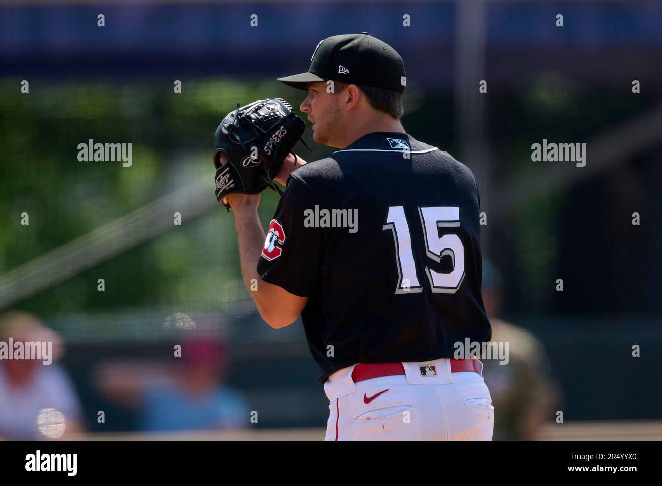 Chattanooga Lookouts pitcher Carson Spiers (15) during an MiLB Southern ...