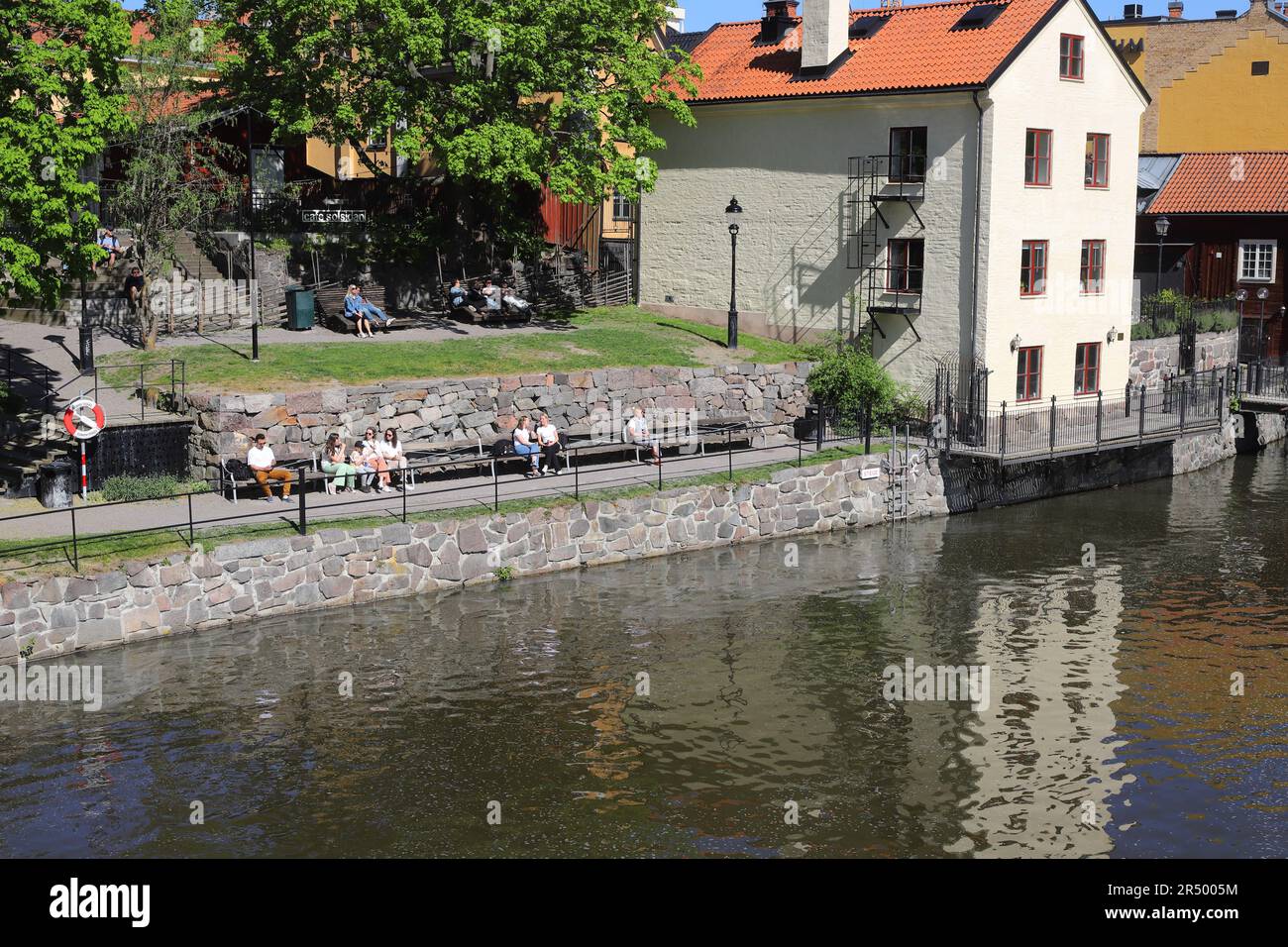 Norrkoping, Sweden - May 18, 2023: View of the Karleksparken park at ...