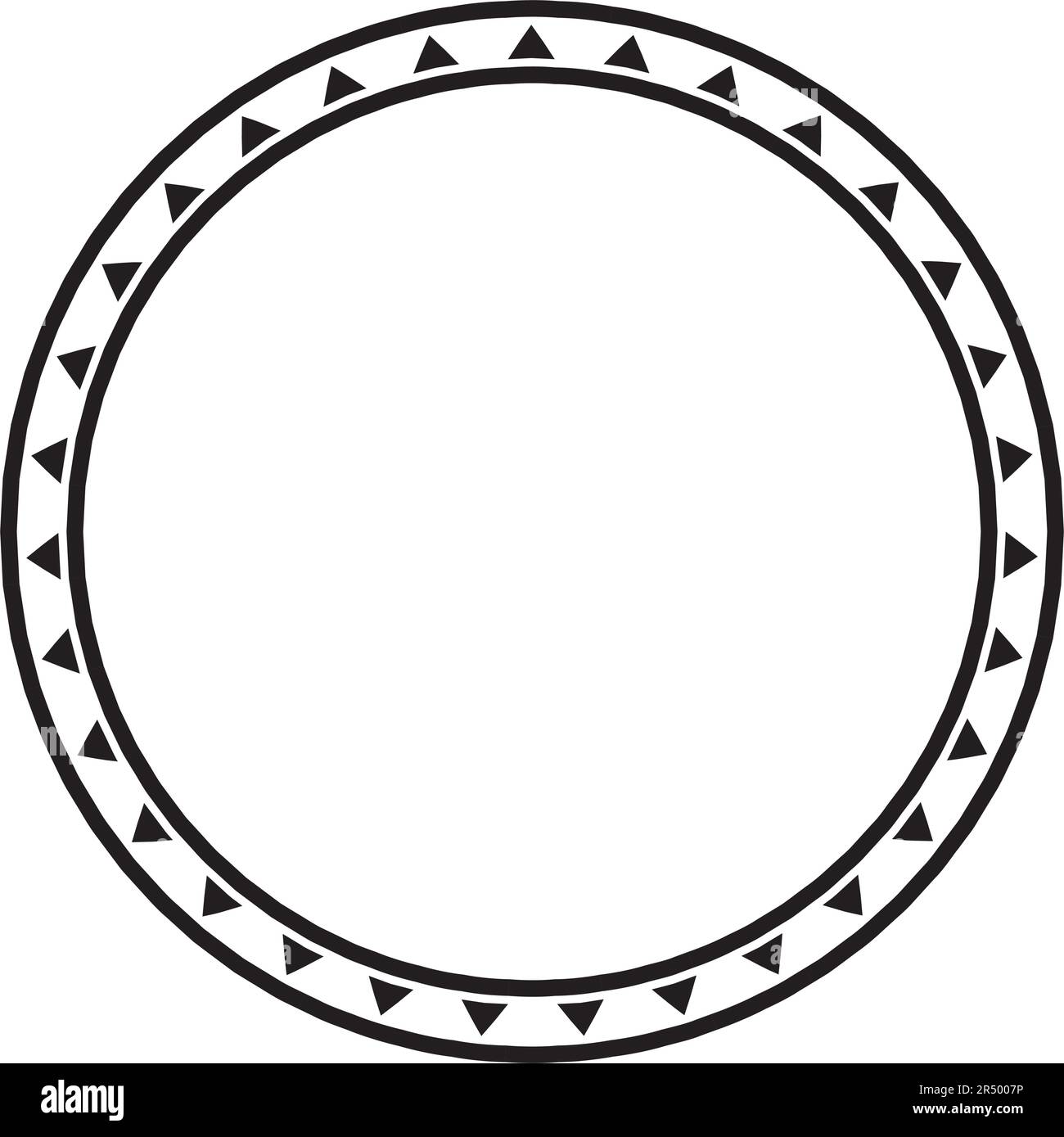 round logo frame vector