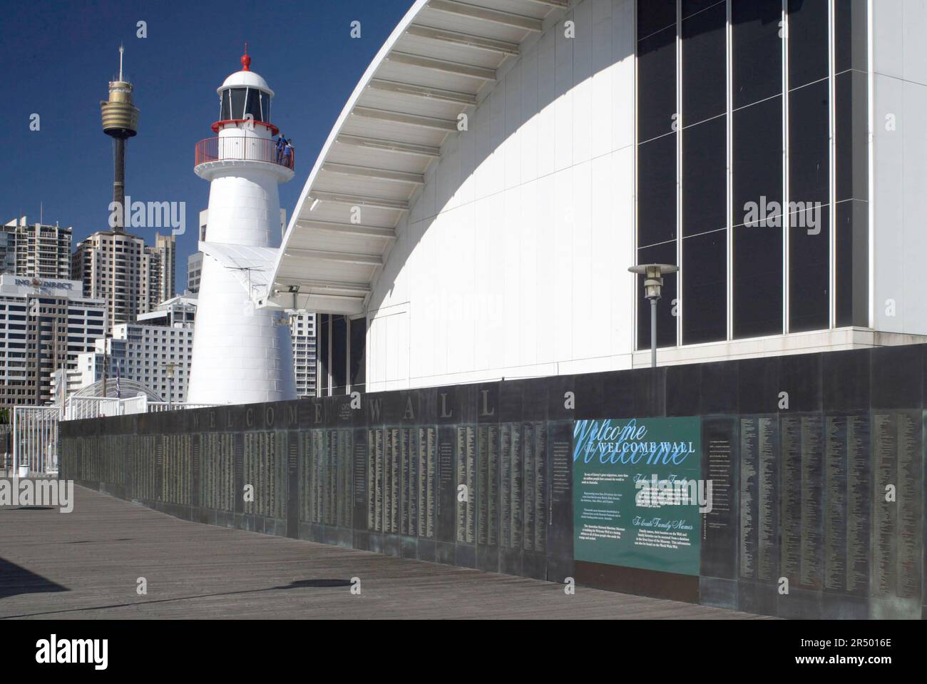 The Welcome Wall, which contains the names of immigrants to Australia ...