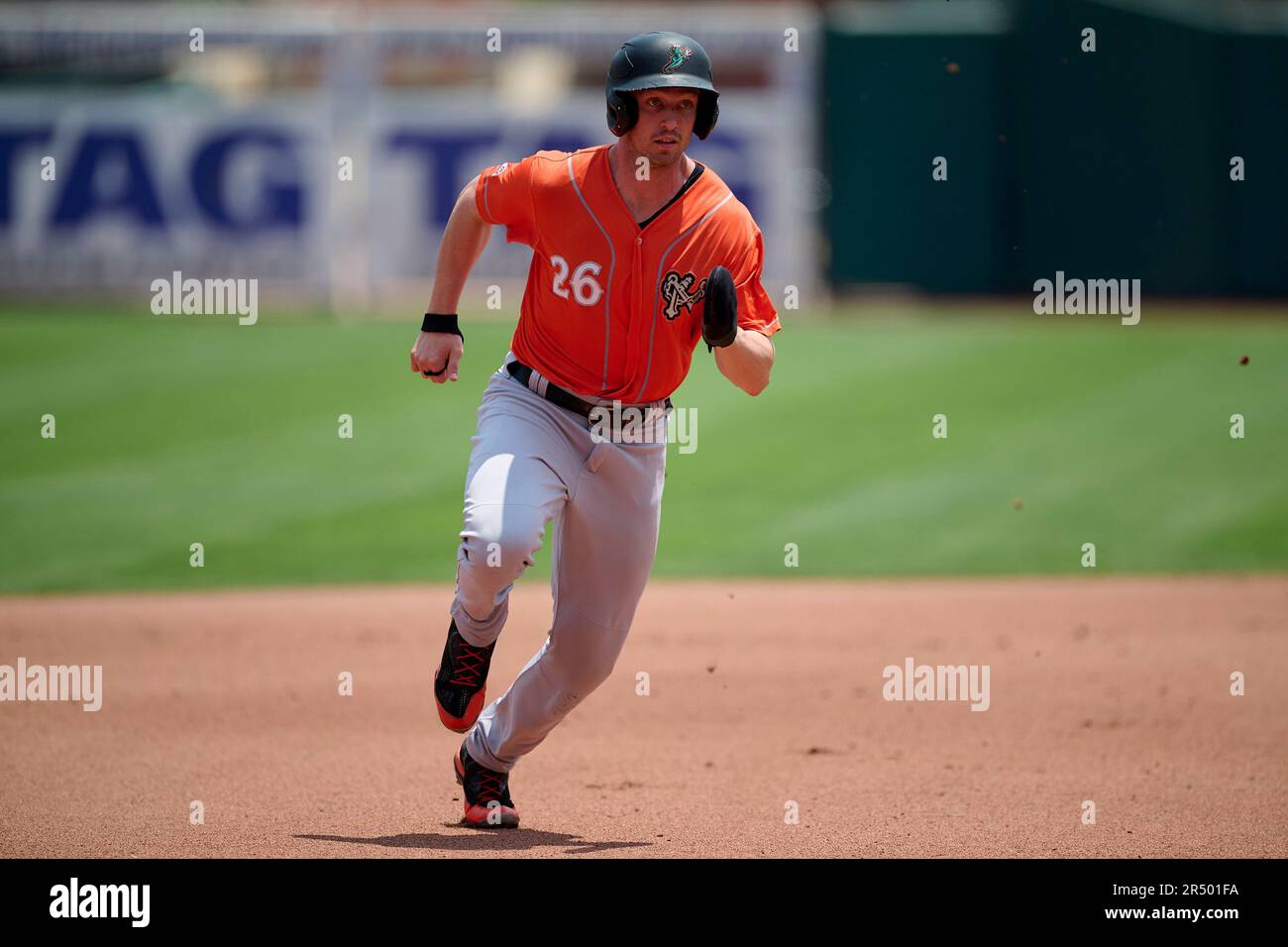 Norfolk Tides Jordan Westburg (26) running the bases during an MiLB ...