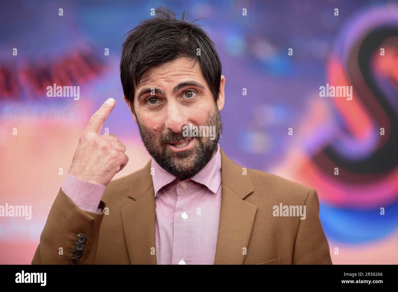 Jason Schwartzman arrives at the world premiere of "Spider-Man: Across ...