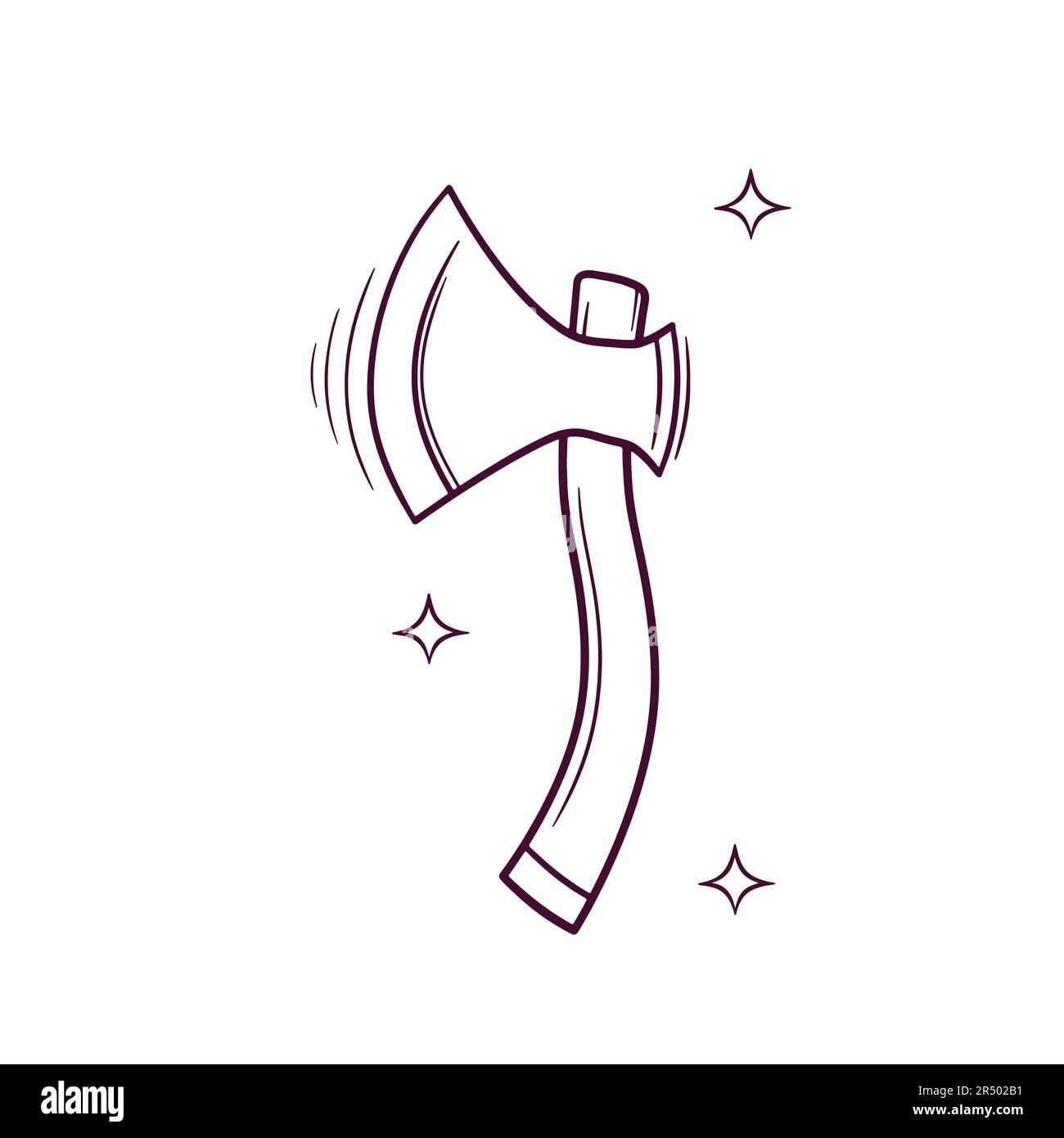 Hand Drawn Axe. Doodle Vector Sketch Illustration Stock Vector Image ...