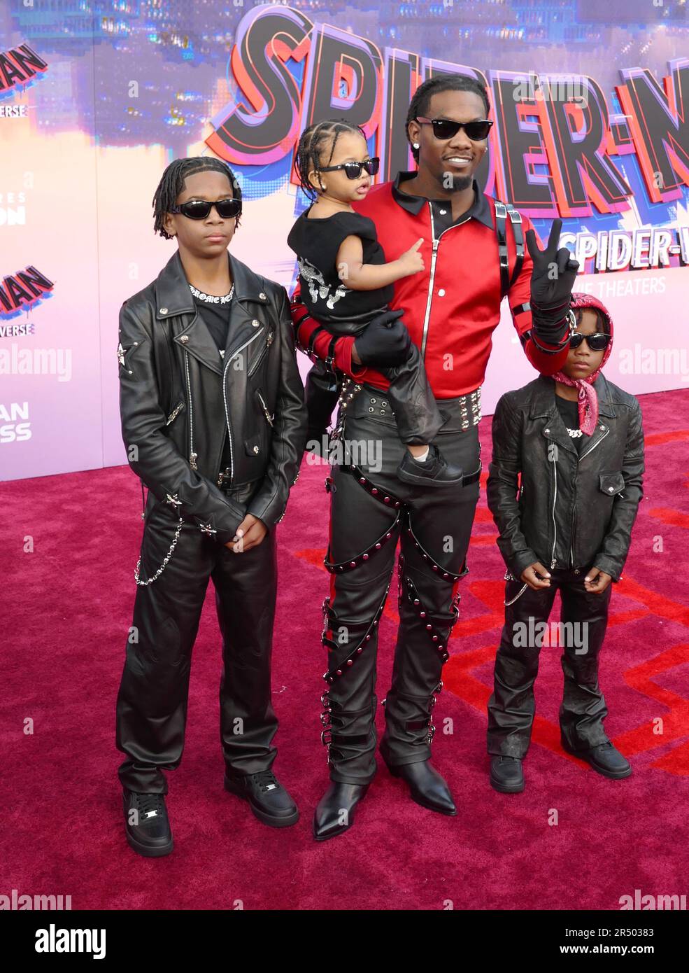 Los Angeles, California, USA 30th May 2023 Rapper Offset and children ...