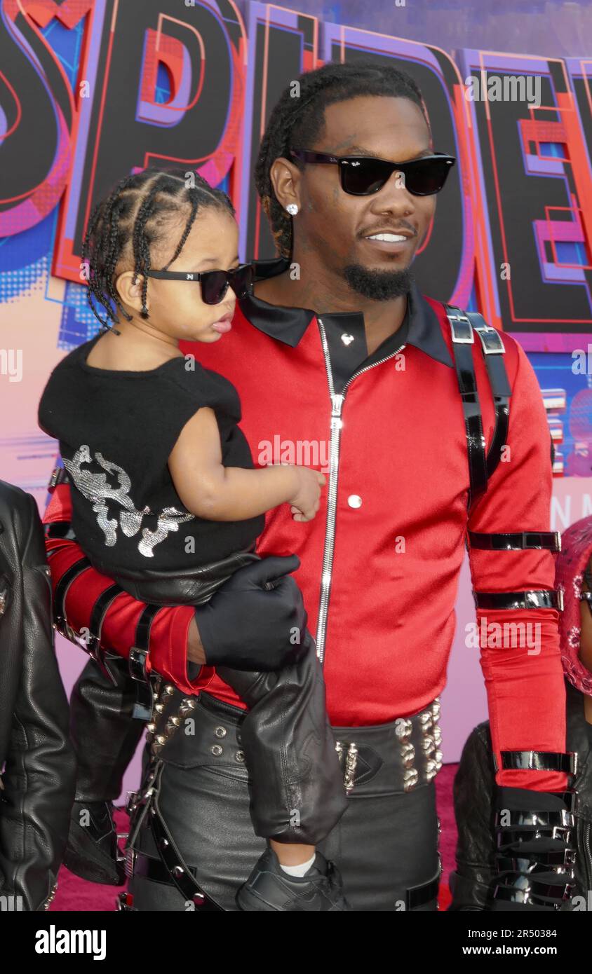 Los Angeles, California, USA 30th May 2023 Rapper Offset and children ...