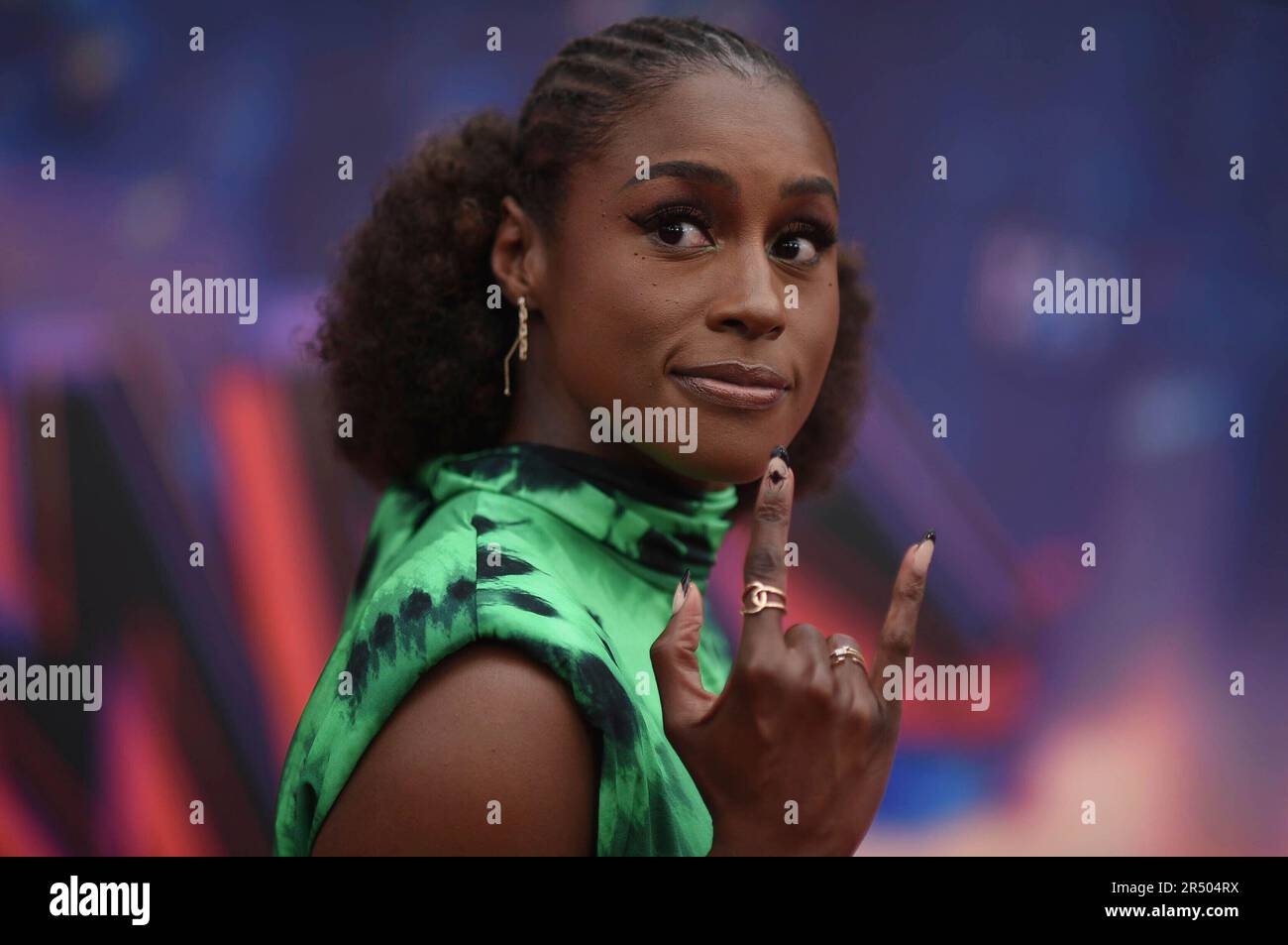 Issa Rae arrives at the world premiere of "Spider-Man: Across The ...