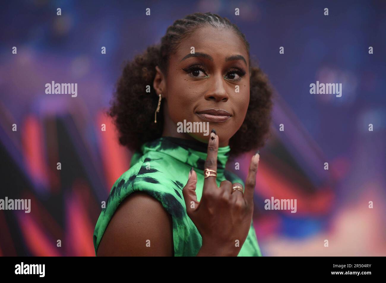 Issa Rae arrives at the world premiere of "Spider-Man: Across The ...