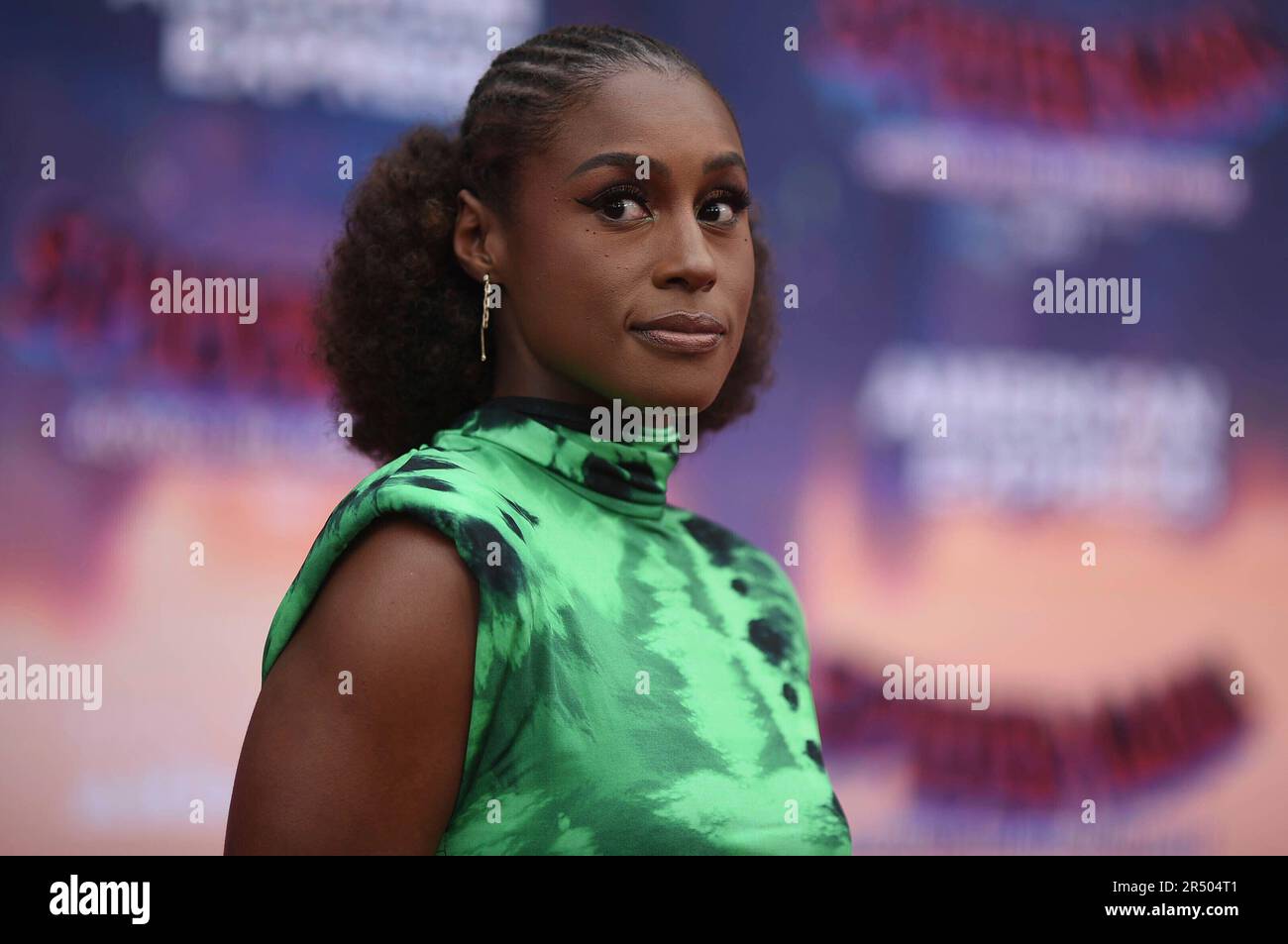 Issa Rae arrives at the world premiere of "Spider-Man: Across The ...