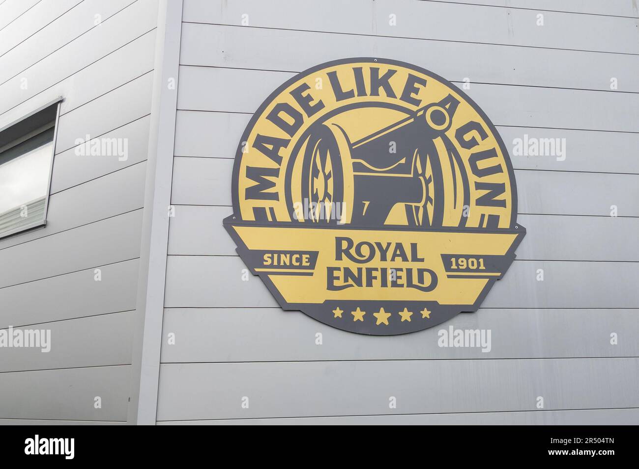 Bordeaux , Aquitaine France - 05 29 2023 : Royal Enfield india ...