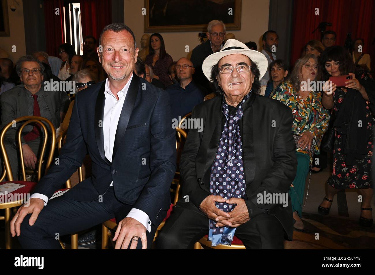Amadeus, Al Bano Carrisi Italian singer Al Bano attends the Simpatia ... Amadeus, Al Bano Carrisi Italian singer Al Bano attends the Simpatia ...