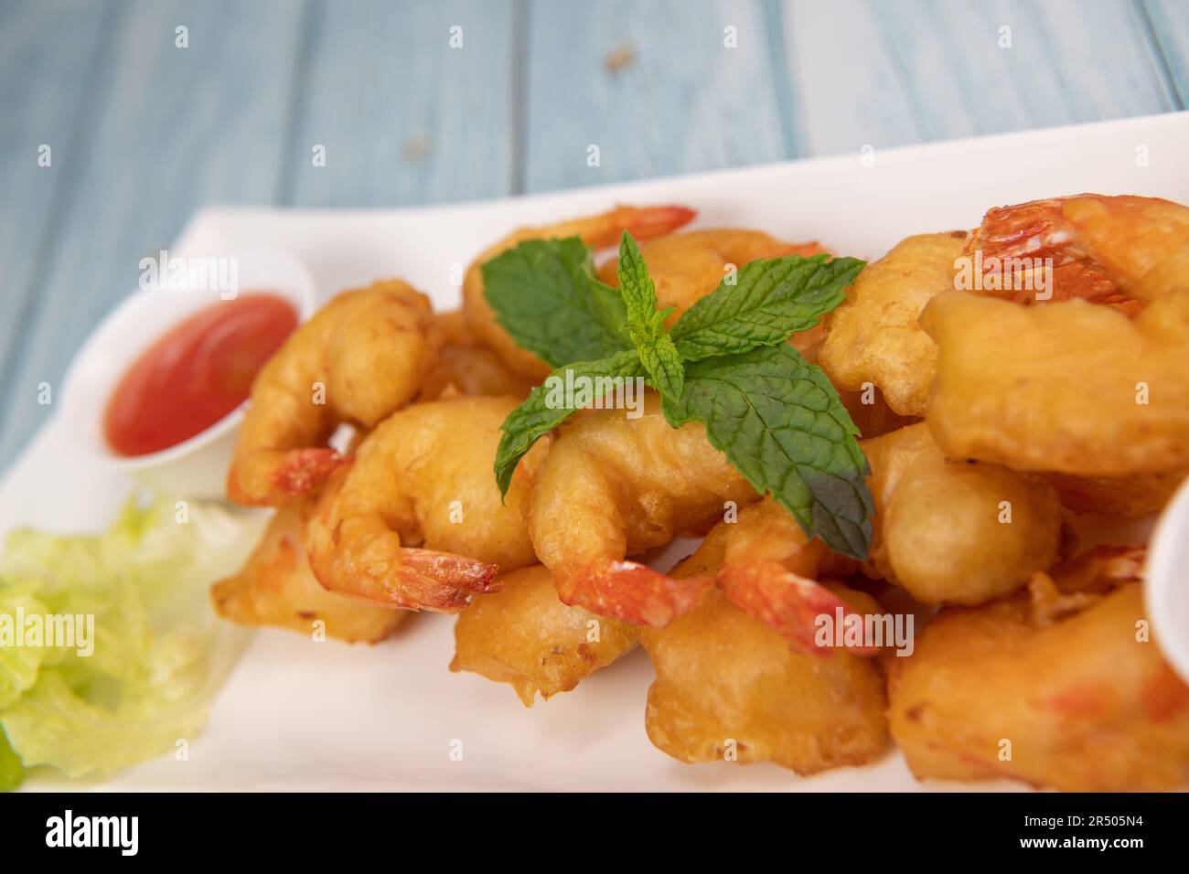 Recipe shrimp fritters in sweet hi-res stock photography and images - Alamy
