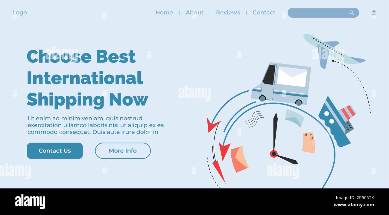 Choose best international shipping company now Stock Vector Image & Art ...