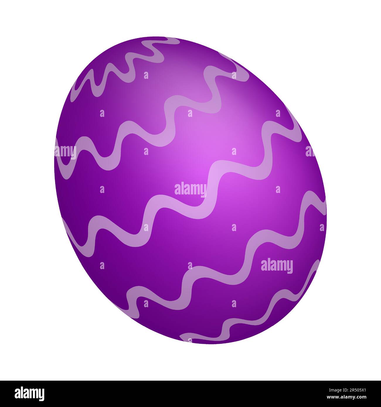 Festive holiday Easter egg. Realistic mother of pearl shiny egg decorated with pink purple ...