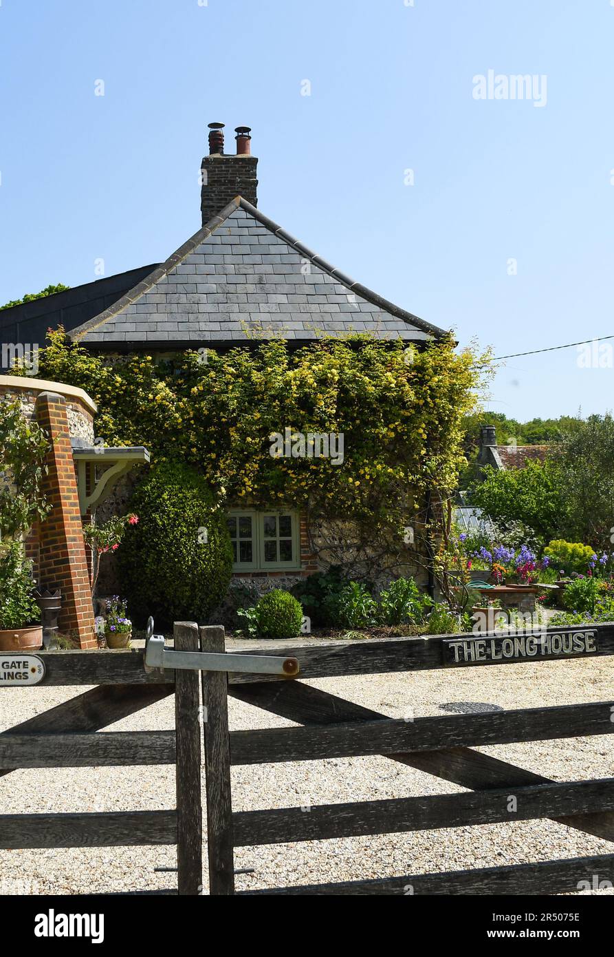 East Dean cottage and garden Stock Photo - Alamy