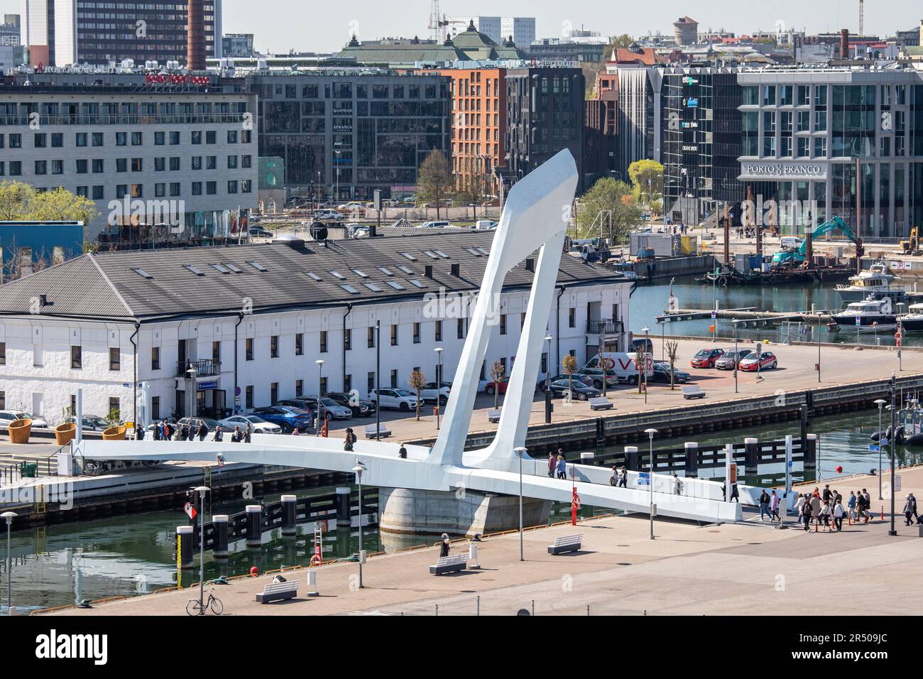 Revolving pedestrian bridge hi-res stock photography and images - Alamy