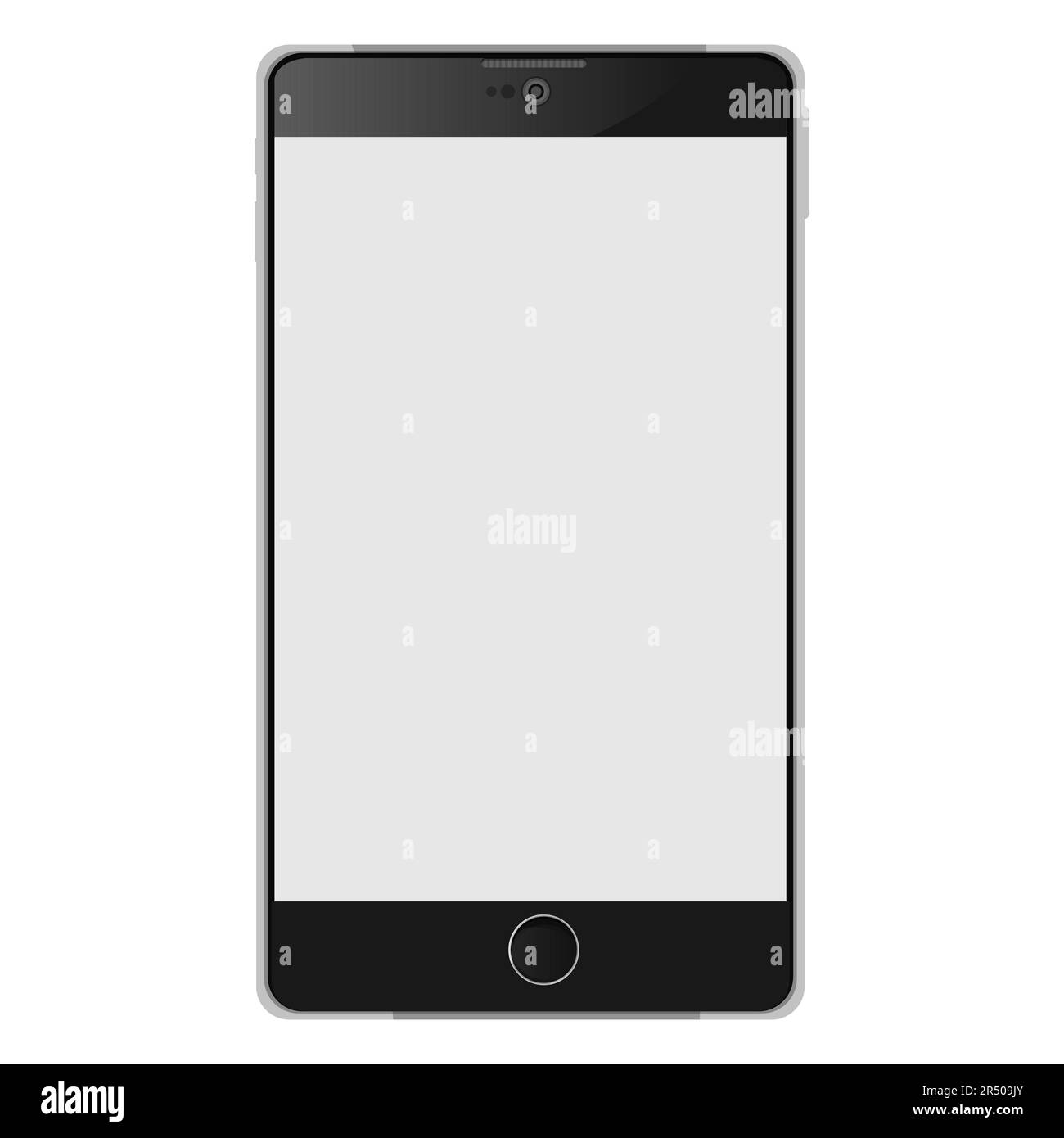 Cell phone, smartphone screen frame front view modern gadget mock up ...