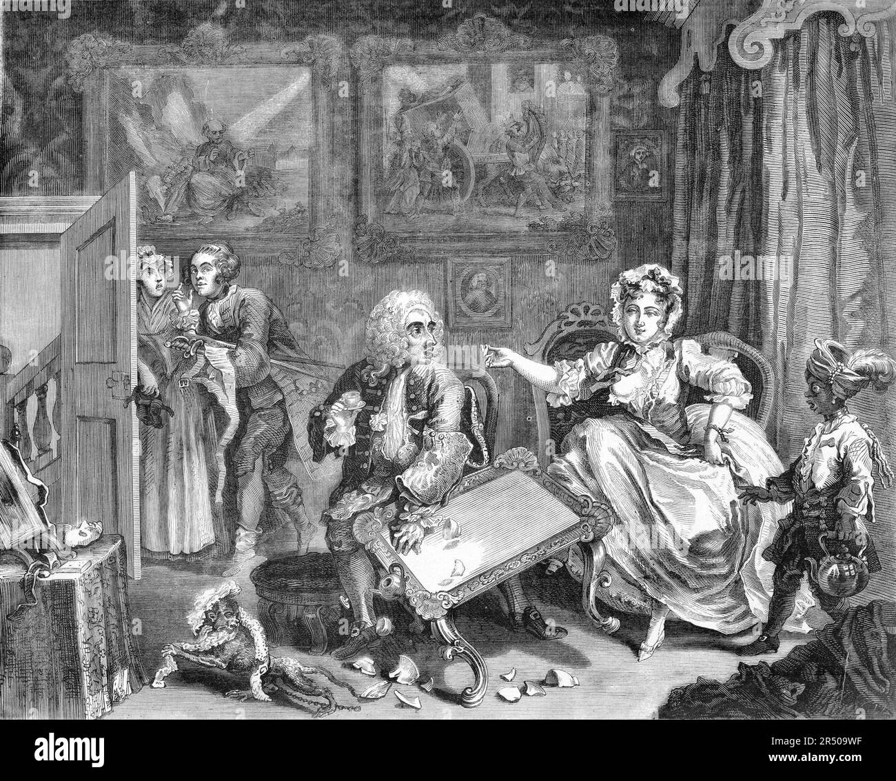 A Harlot's Progress - The Jew, The Mistress, and The Lover Stock Photo ...