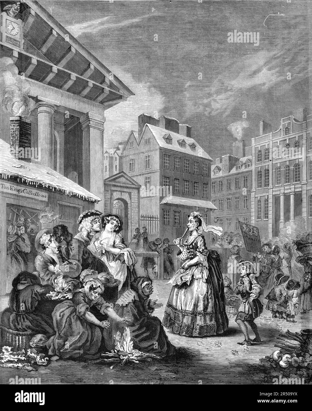 Hogarth - Four Times of the Day - Morning Stock Photo - Alamy